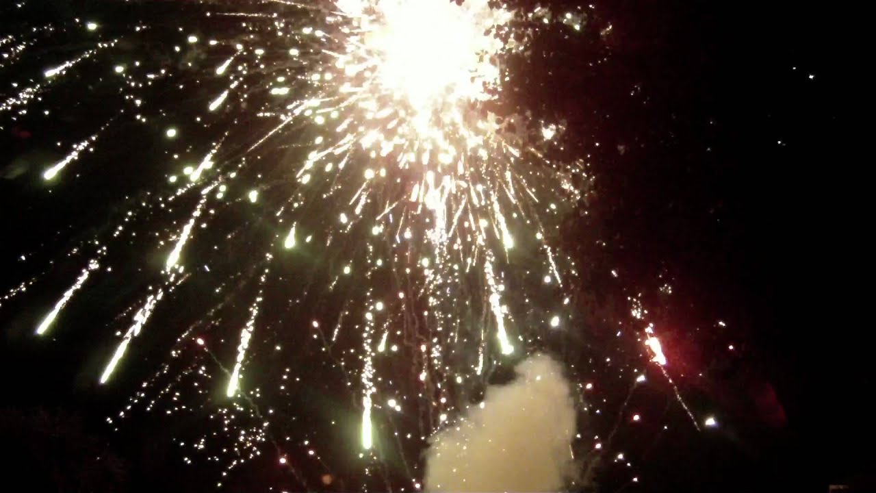 2012 Fireworks (30 and 16 shot mortar racks) from GoPro Hero HD camera ...