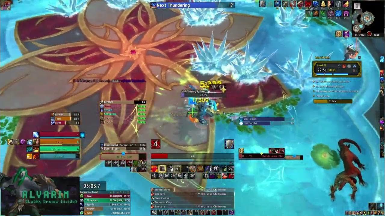 +22 Ruby Life Pools (Tyrannical) | Protection Warrior PoV | M+ Dragonflight Season 1 - YouTube