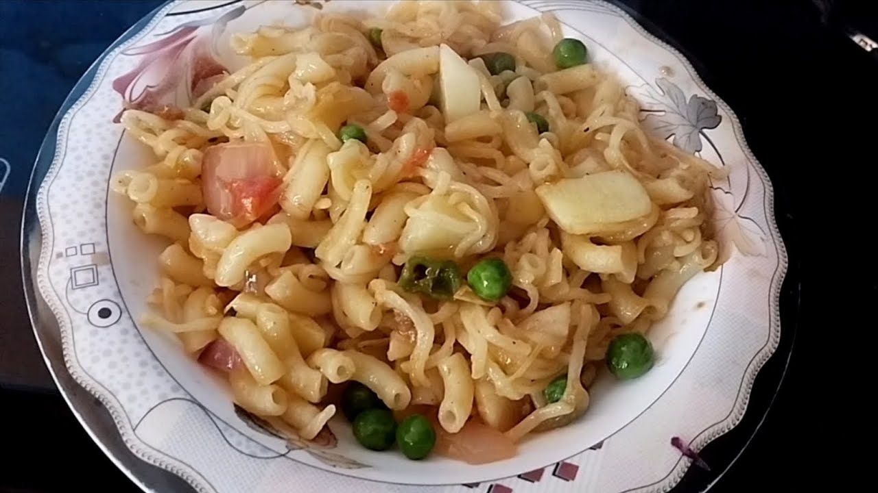 Noodles macroni recipe by humaira||easy noodles macroni recipe - YouTube