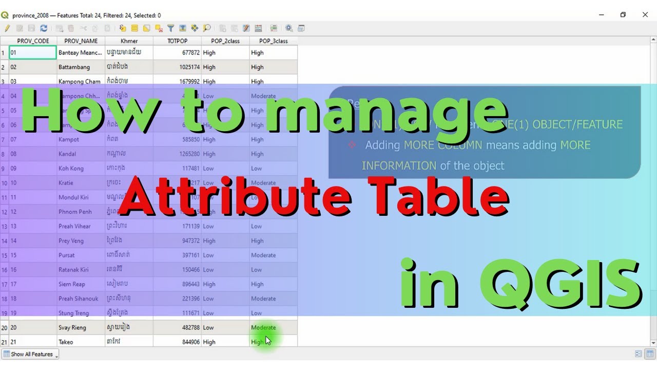 Attribute Data Management in QGIS - YouTube