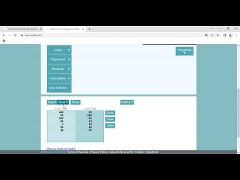 #online curve fitting without any software - YouTube