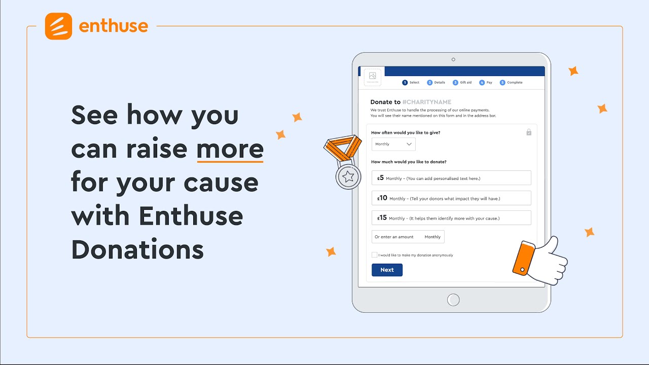Branded, flexible online donations with Enthuse - YouTube