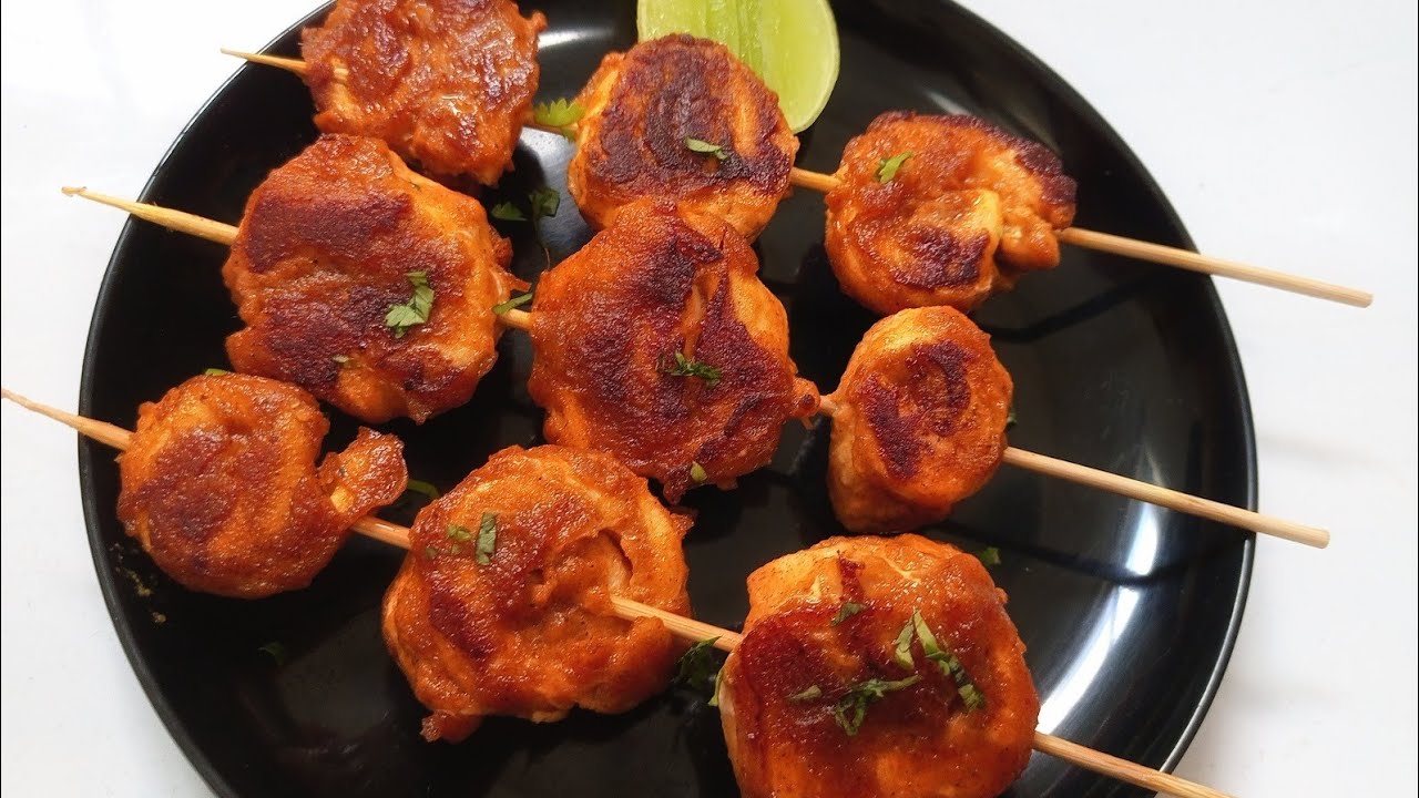 Healthy Tandoori Chicken Spirals|Chicken Skewers|Boneless Chicken ...