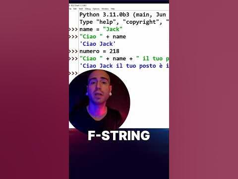 Le f-string di Python 🚀 #python #developer #software #programmazione #informatica #programmatore ...