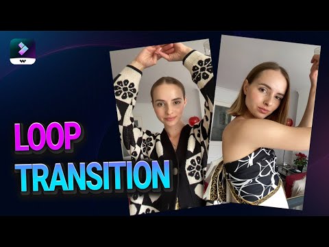 New Trend Perfect loop Transition tutorial🔥🔥 #FilmoraGo