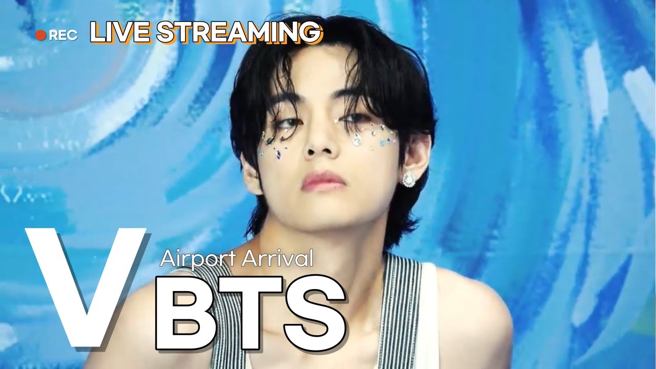 [LIVE] 방탄소년단(BTS) 뷔, 인천공항 입국 | BTS V Airport Arrival - YouTube