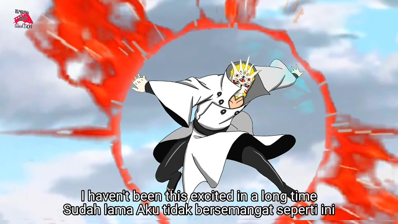 Naruto Cyborg Mode Ashura gunakan aura merah - Boruto Naruto Next ...