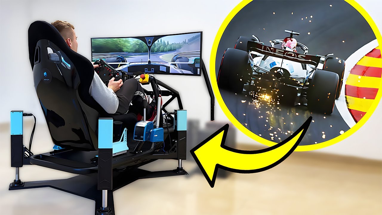 F1 Mercedes W13 PORPOISING on Motion Simulator - YouTube