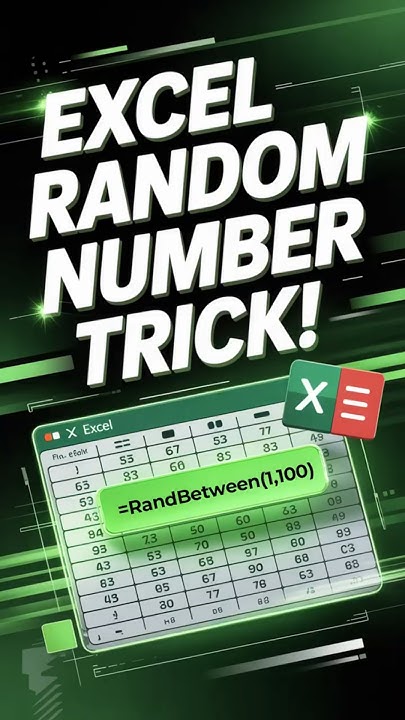 Excel 'RANDBETWEEN' Formula | Generate Random Numbers Instantly! 🔥 #Shorts #exceltips - YouTube