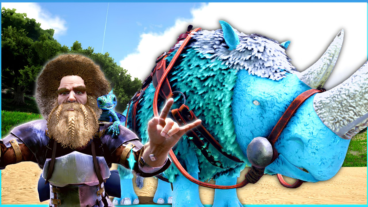 ARK Elemental #13 - DOMEI UM SUPER RINO DE GELO E FIZ O BOSS NATURE ...