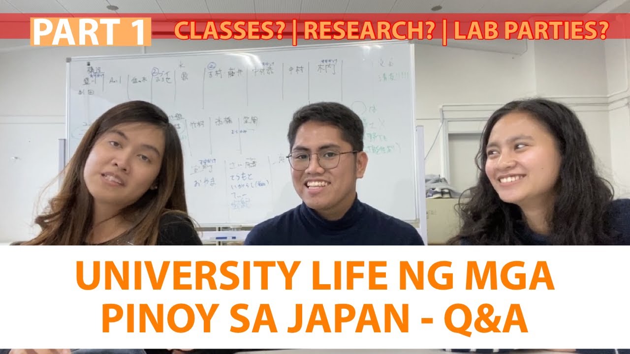 University Life ng mga Pinoy sa Japan (Part 1) - Pinoys in Japan 🇵🇭🇯🇵 ...