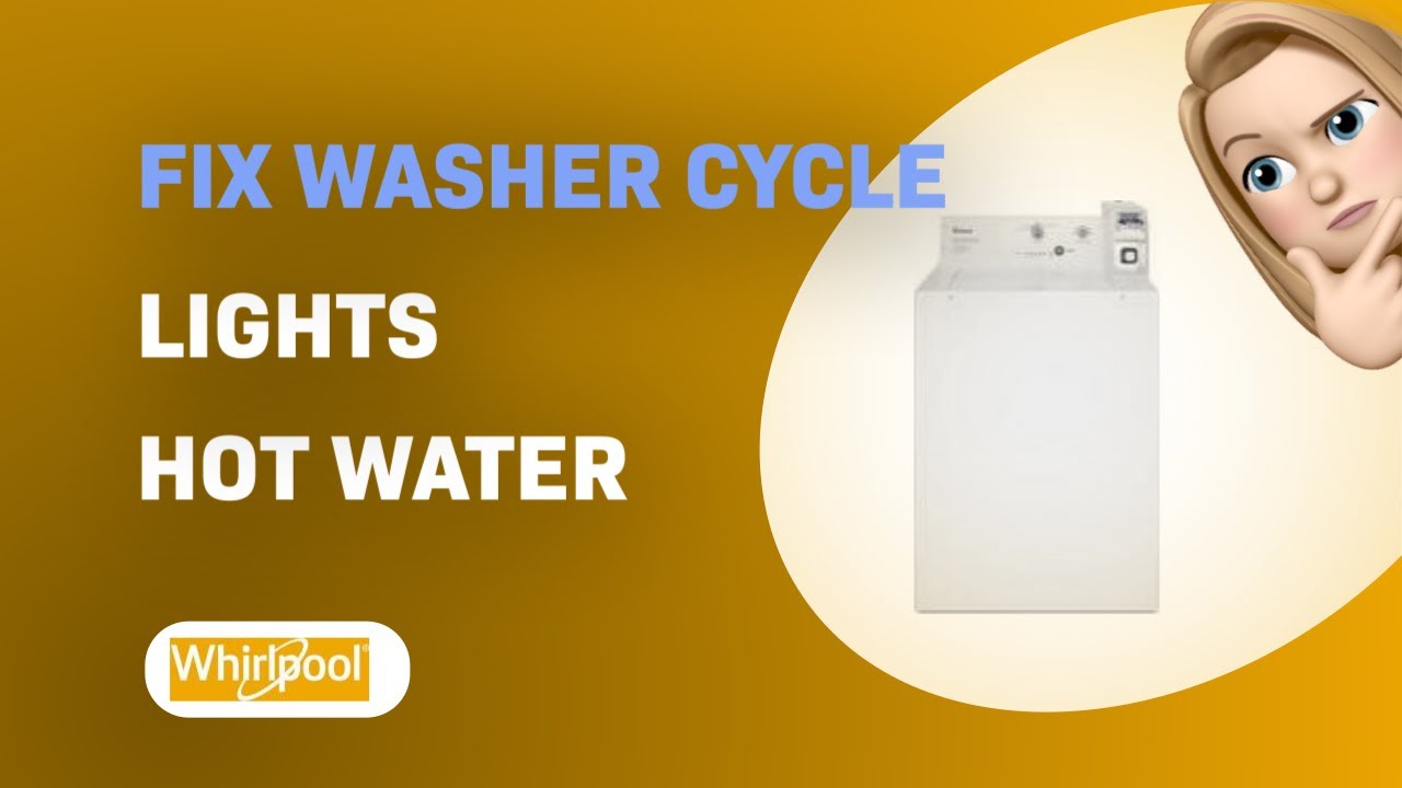 How to Fix Whirlpool CAE2745FQ Washer Cycle Lights & Hot Water Issues ...