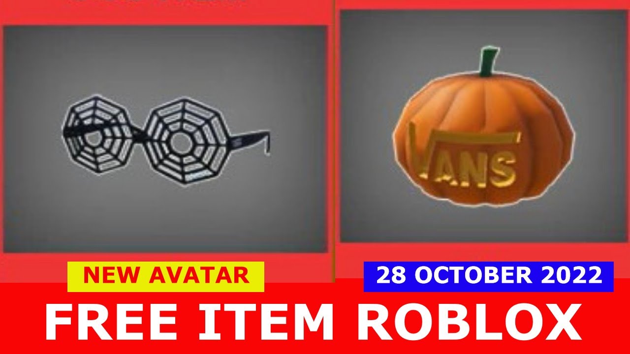 Free How To Get The Roblox Pumpkin Head And Web Sunglasses Free Avatar Roblox 28 October