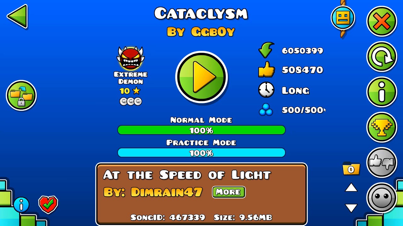 (144hz) GD Cataclysm 100% (Easy Demon) - YouTube