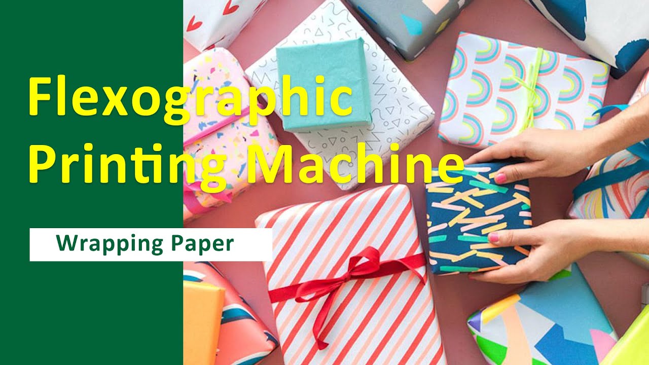 Wrapping Paper Flexo Printing Machine Can Print Colorful Logo In ...