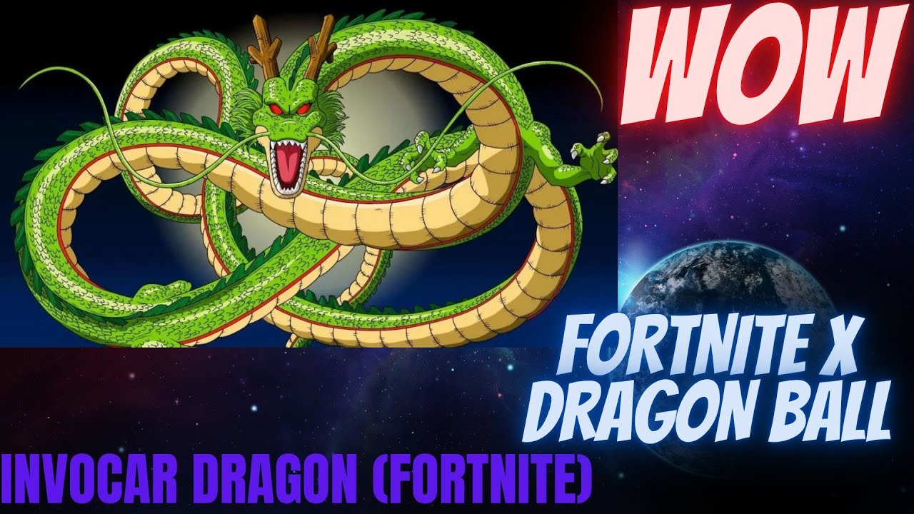 INVOCO AL DRAGON SHENRON DRAGON BALL X FORTNITE - YouTube