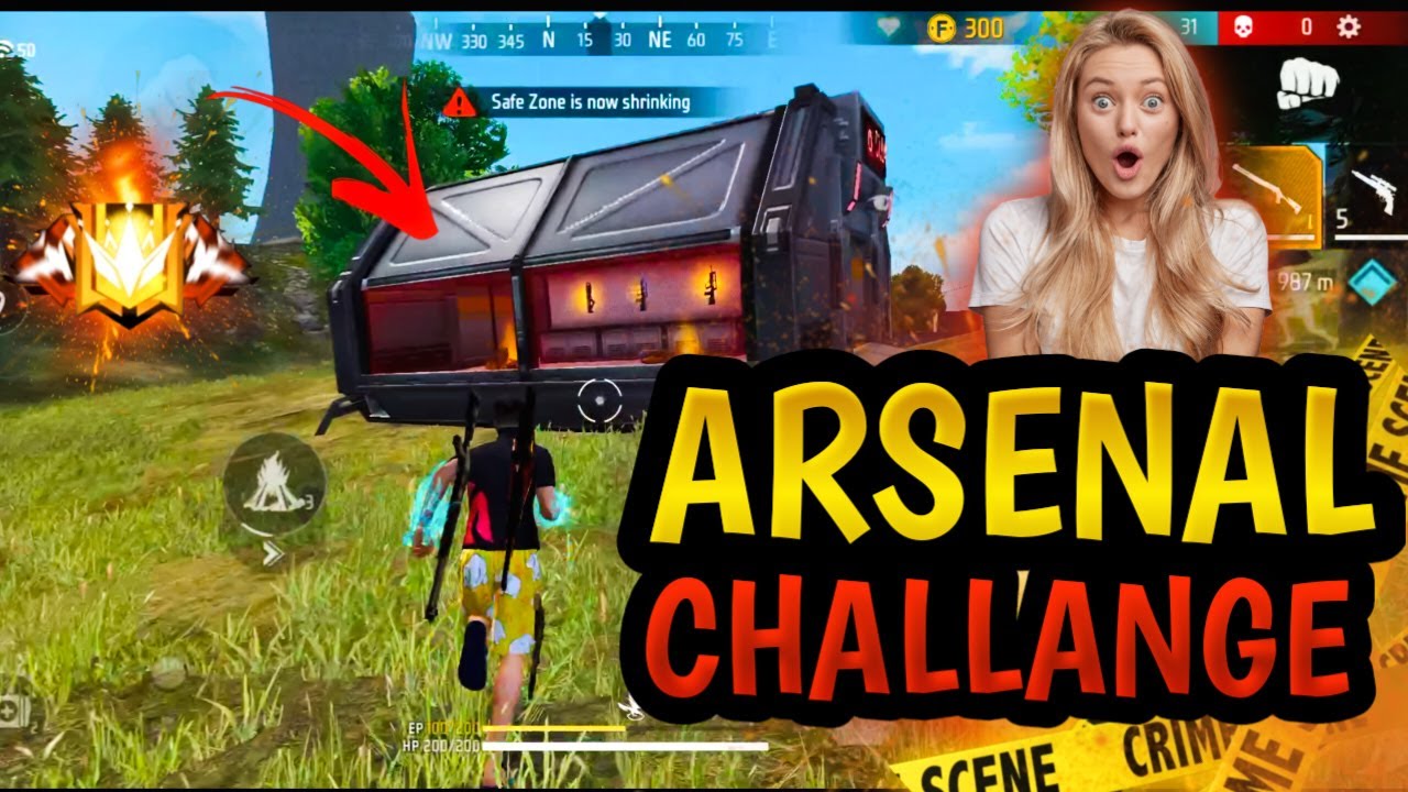 ARSENAL GUN CHALLENGE 😲|| आज तो मजा आयेगा || Garena freefire ...