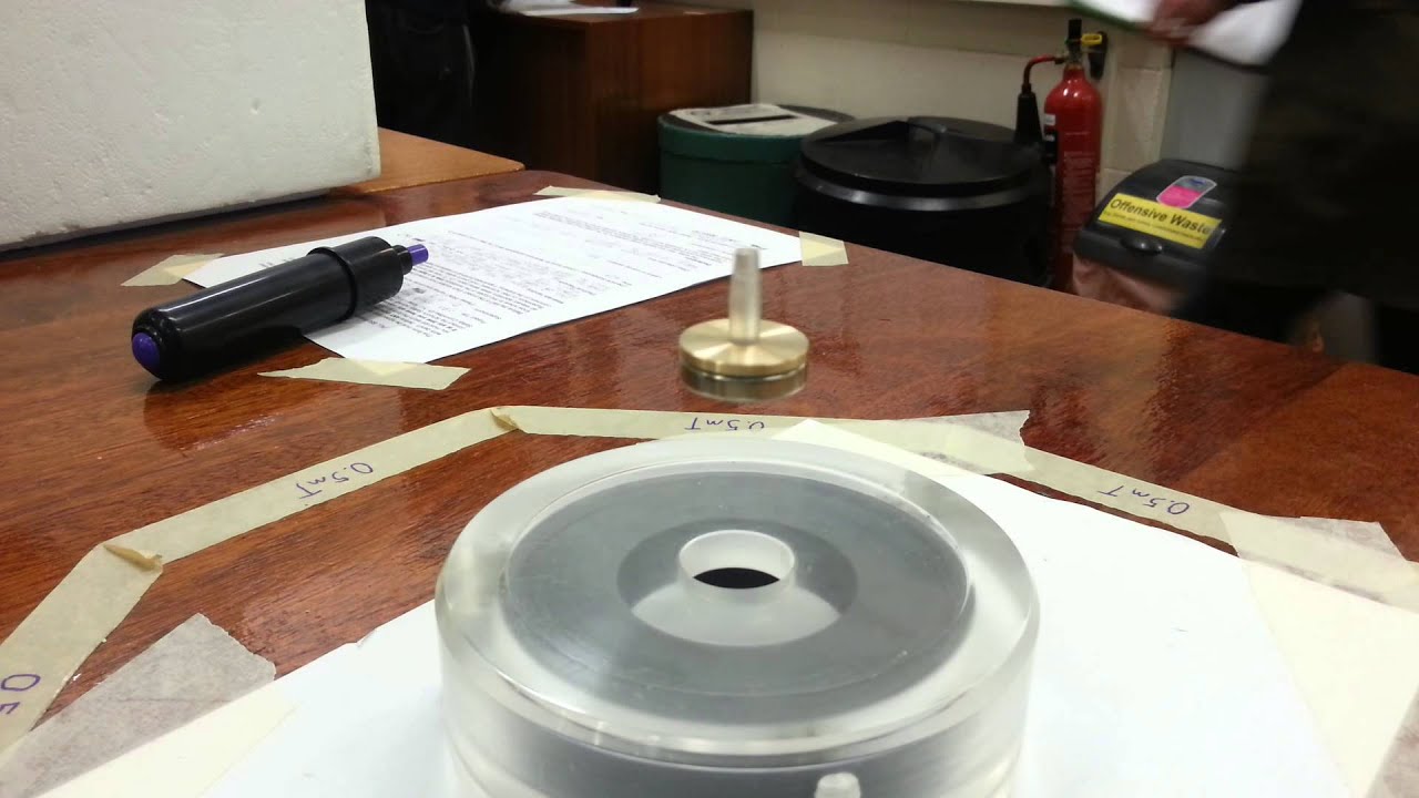 Demonstration of Spin Stabilised Magnetic Levitation - YouTube