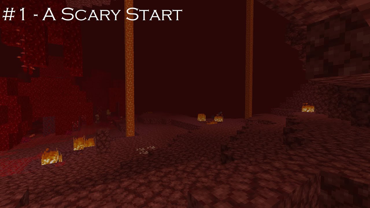 Minecraft Hardcore Nether Survival #1 - A Scary Start - YouTube