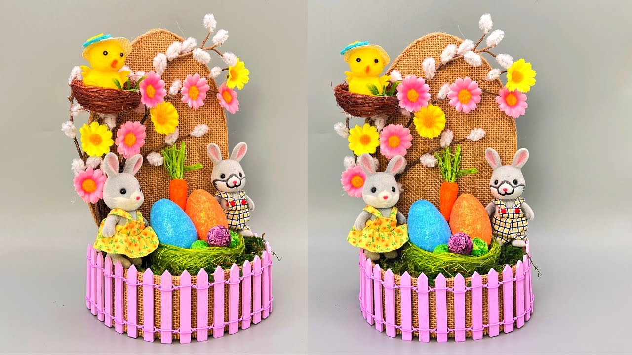 DIY Easter craft idea made with simple materials! Decoratiuni de Paste ...