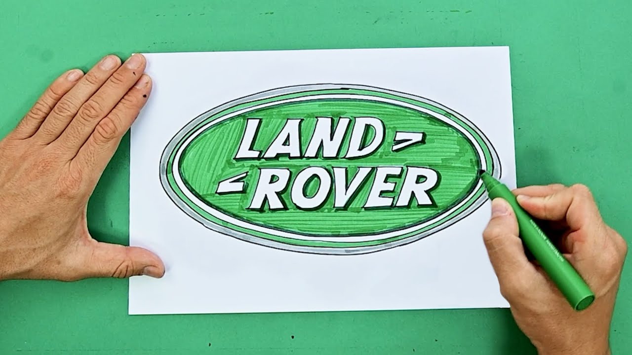How to draw Land Rover Logo - YouTube