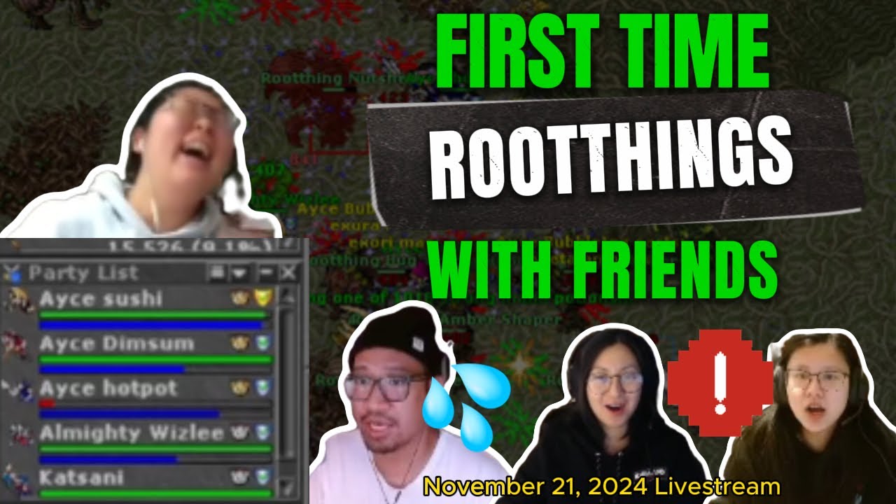 WE'RE BAAACK! TIBIA TIME + FRIENDS: Exploring Rootthings Stream - November 21, 2024 - YouTube