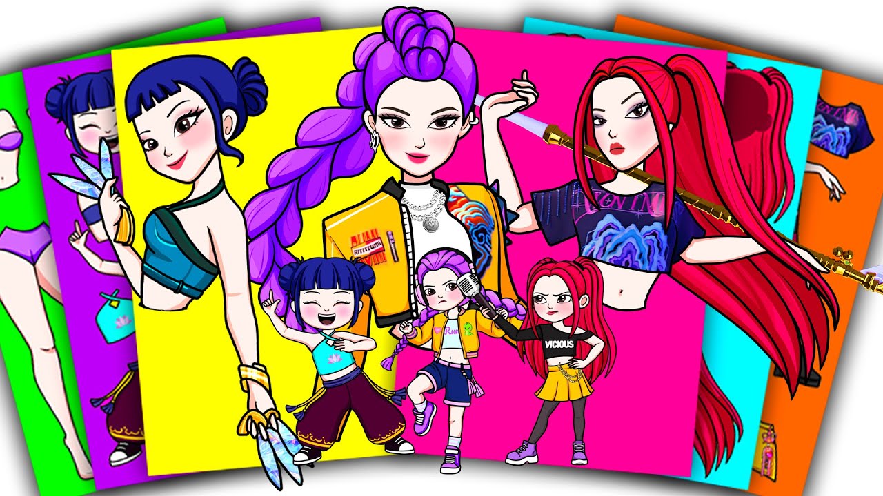 KPOP DEMON HUNTERS - HUNTRIX RUMI x MIRA x ZOEY and HUNTRIX BABIES ...
