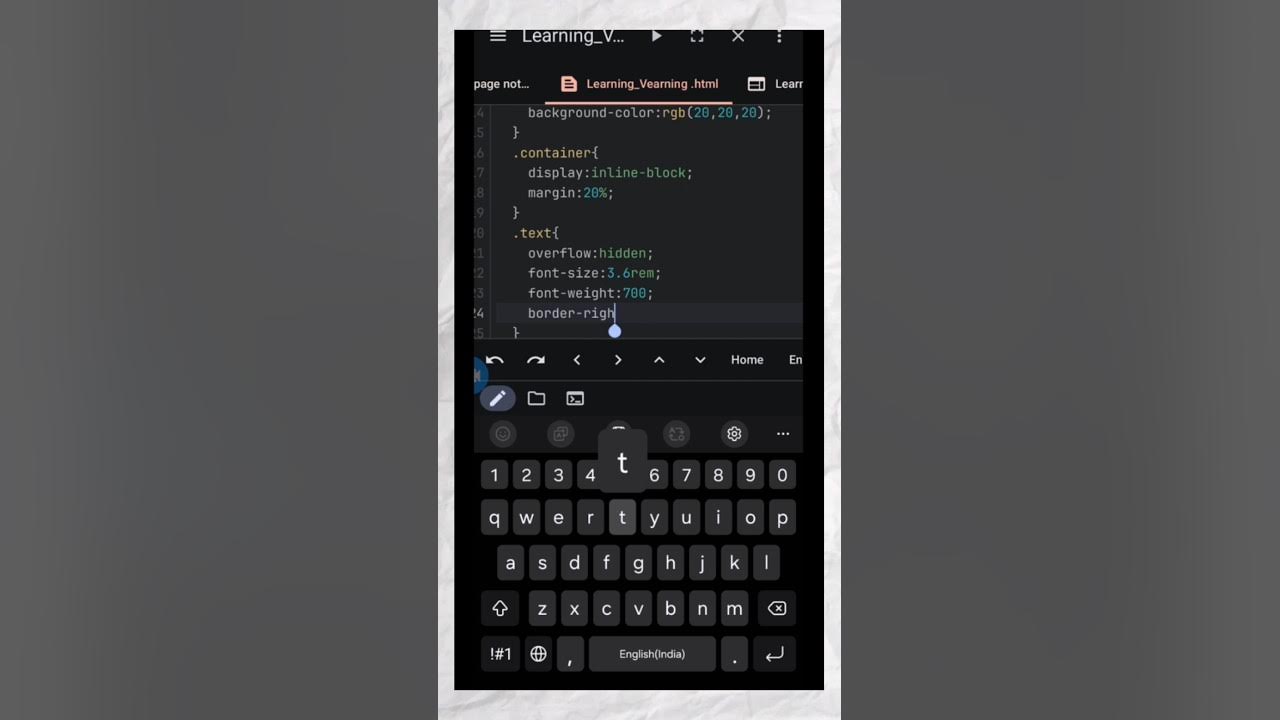Typing Animation In Html Css Coding Webcoding Webdesign Python