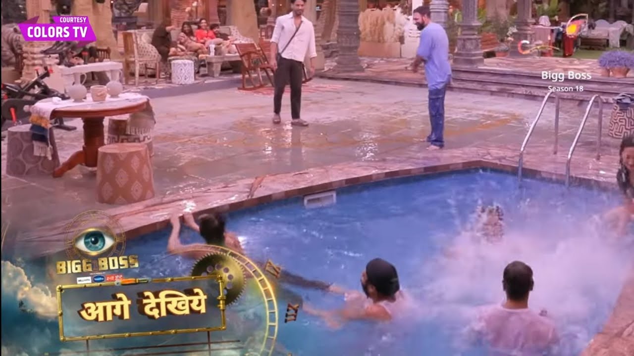 Bigg Boss-18 Update| घरवालों‌ ने किया Pool Party!😱Digvijay, Karanveer ...