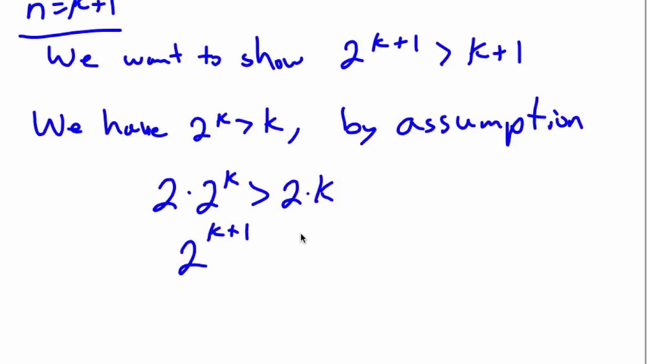 Prove 2 n Is Greater Than N YouTube