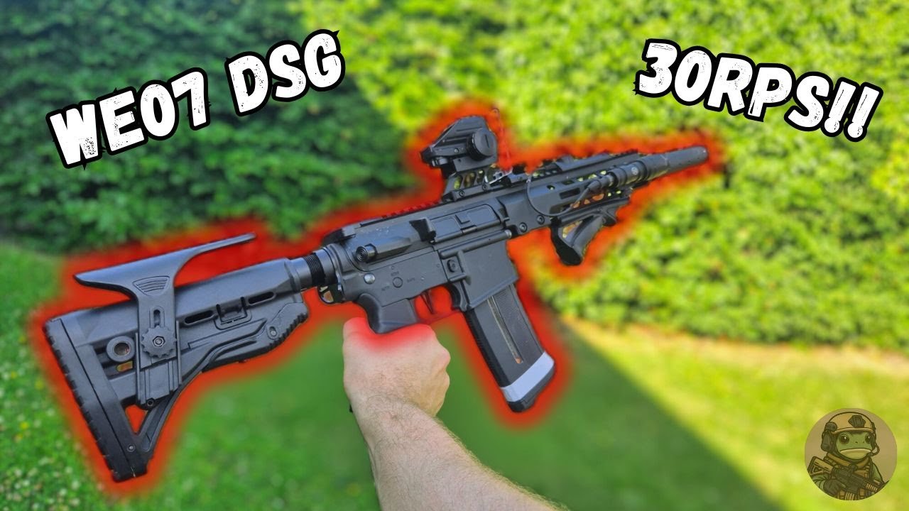 WE07 30RPS DSG Airsoft Gameplay - Black Ops Airsoft Bristol - YouTube