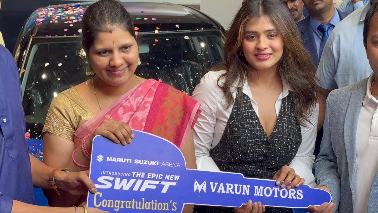 The Epic Swift Car Grand Launch By Actress Hebah Patel - YouTube