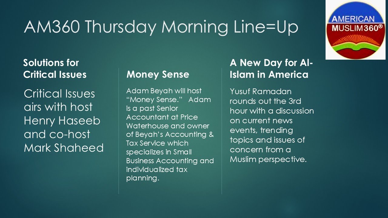 American Muslim 360 Daily Broadcast - YouTube