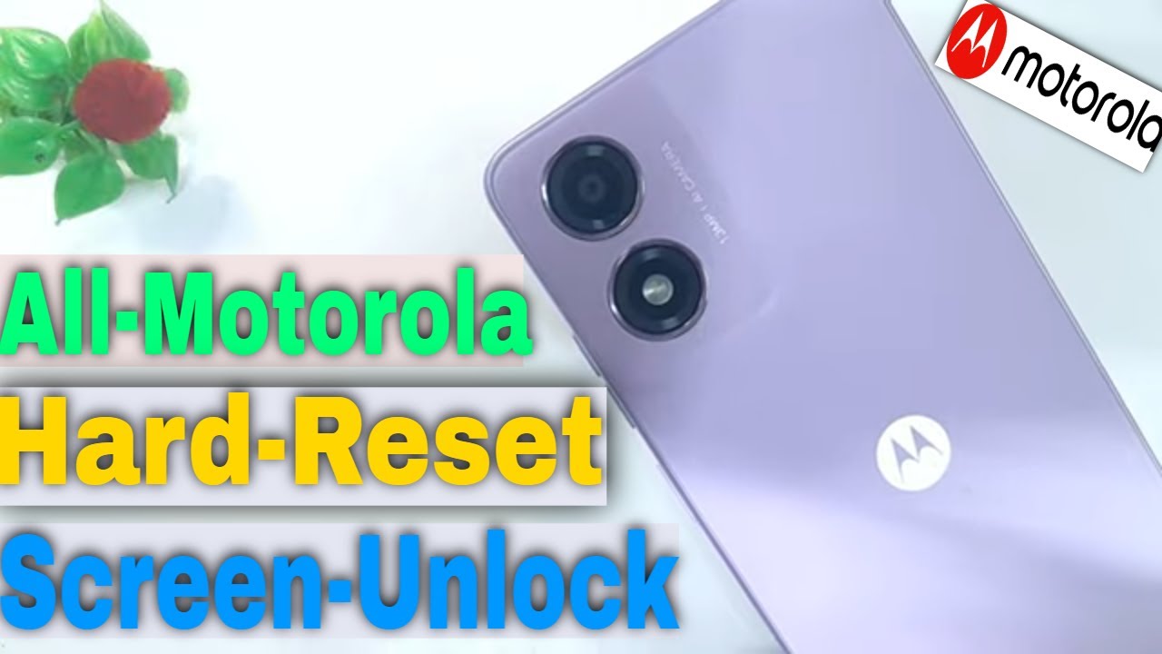 Motorola E14 Screen Lock Bypass And Hard Reset | All Motorola Screen ...