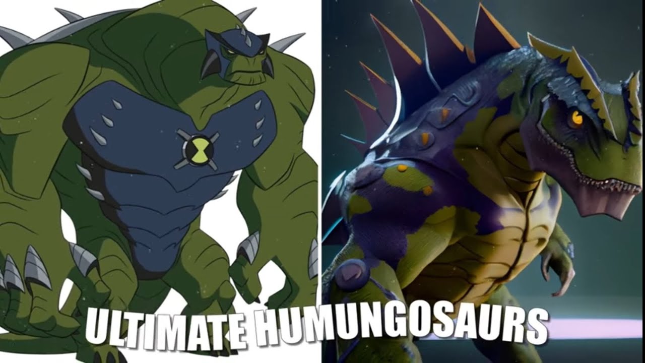BEN 10 alien characters in real life chibo dinosaur version - YouTube