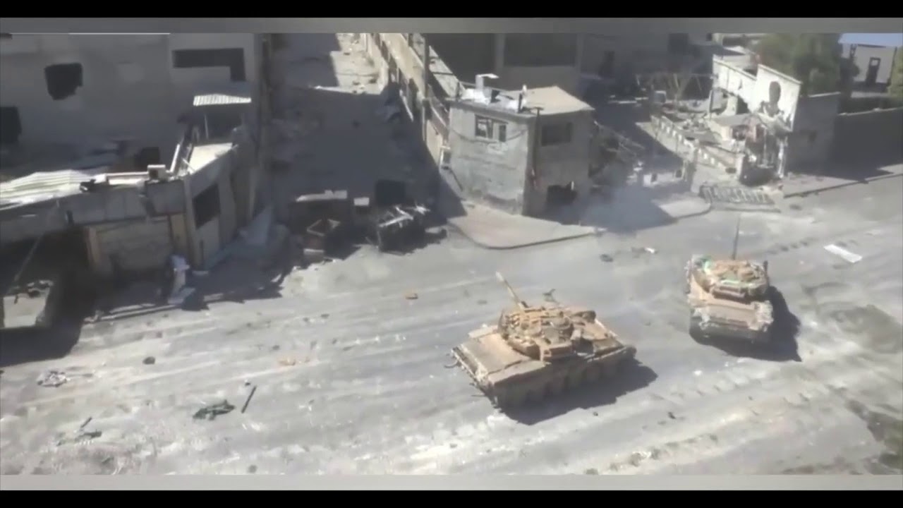 War in Syria 2020 Russian T-90 and T-72 tanks in support of Assad in ...