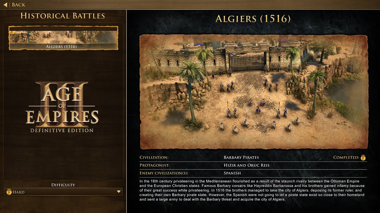 Age Of Empires 3 Definitive Edition Historical Battles Algiers 1516