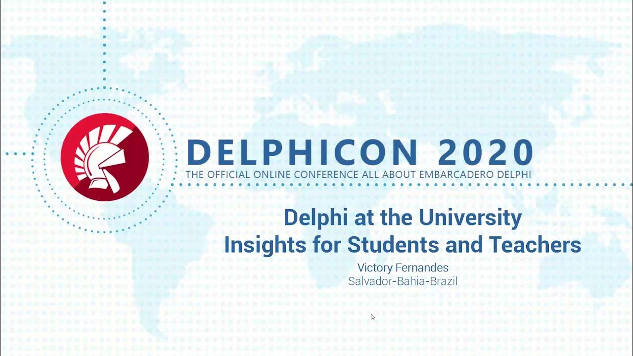 Delphi at the University: Insights for Students and Teachers [DelphiCon2020] - YouTube