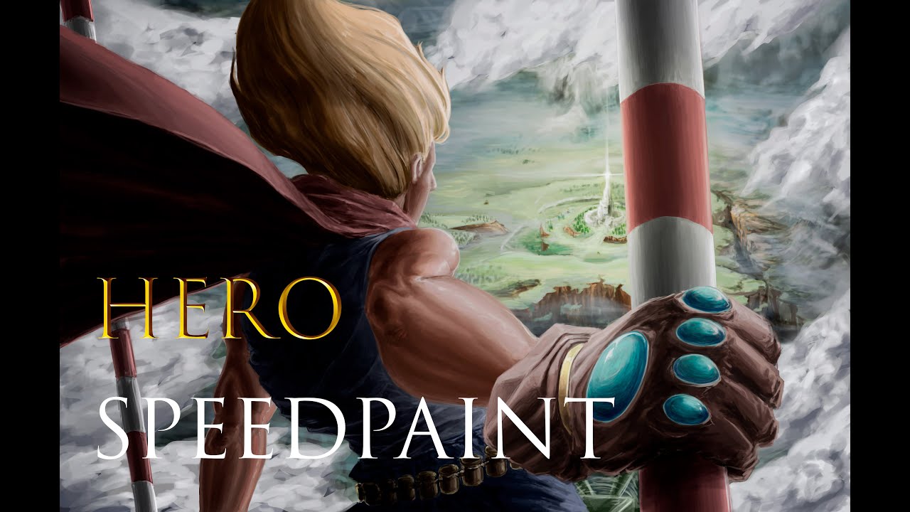 HERO - OC Concept Art SpeedPaint (Photoshop) - YouTube