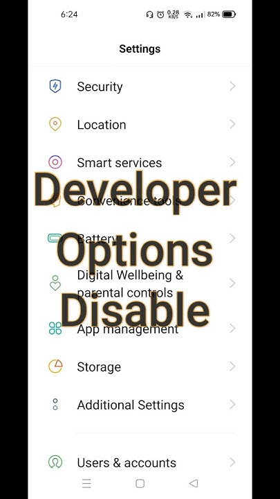 How to disable developer options | Developer options disable kaise kare | developer mode #shorts ...