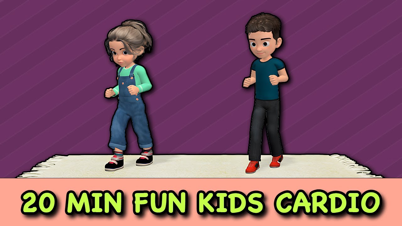 20 Min Fun Cardio For Kids: Burn Fat & Boost Energy! - YouTube