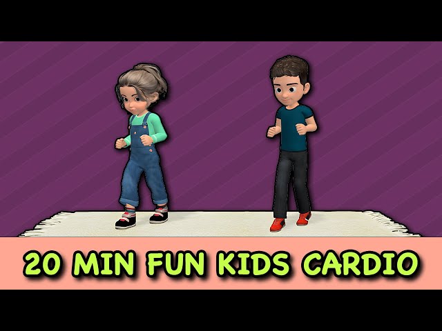 20 Min Fun Cardio For Kids: Burn Fat & Boost Energy! - Videos For Kids