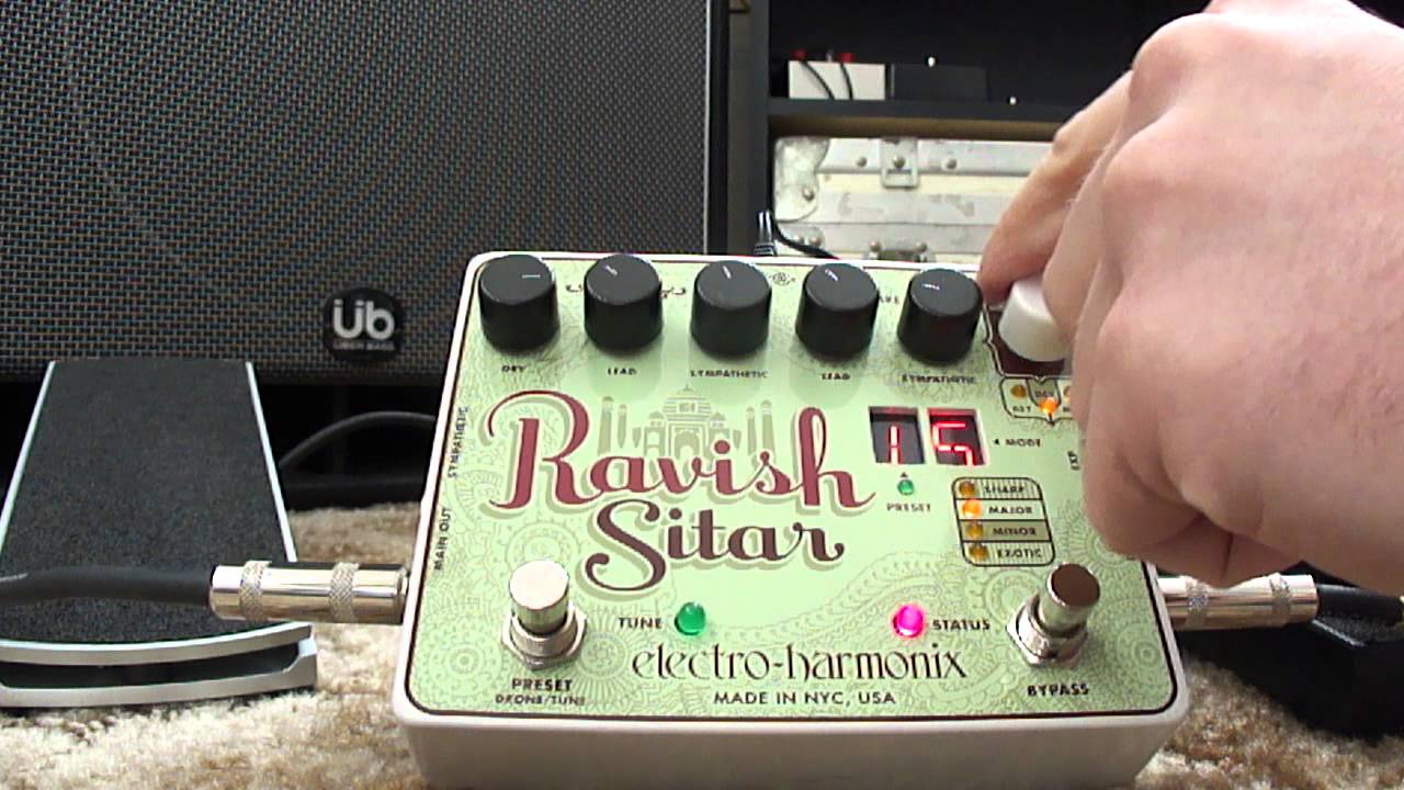 Electro-Harmonix Ravish Sitar on bass - YouTube