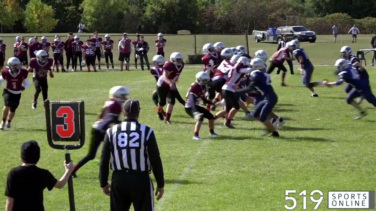 WCSSAA Junior Football - Jacob Hespeler Hawks vs Preston Panthers - YouTube