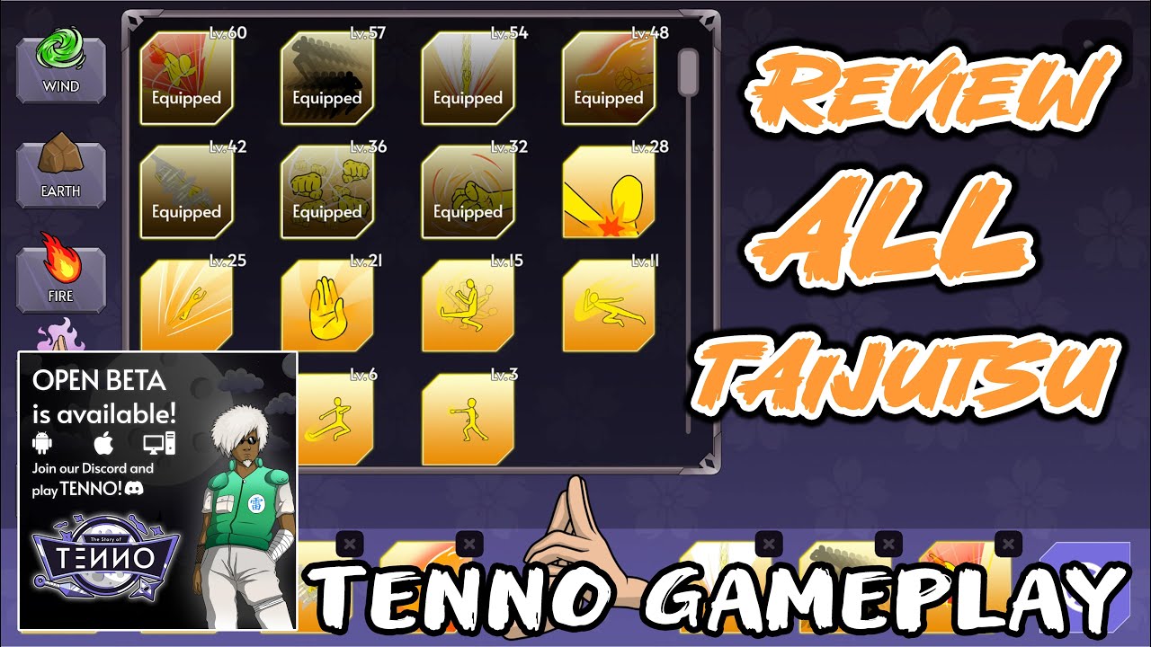 Tenno - Review All Taijutsu #tenno #tennoindonesia #ninjasaga - YouTube