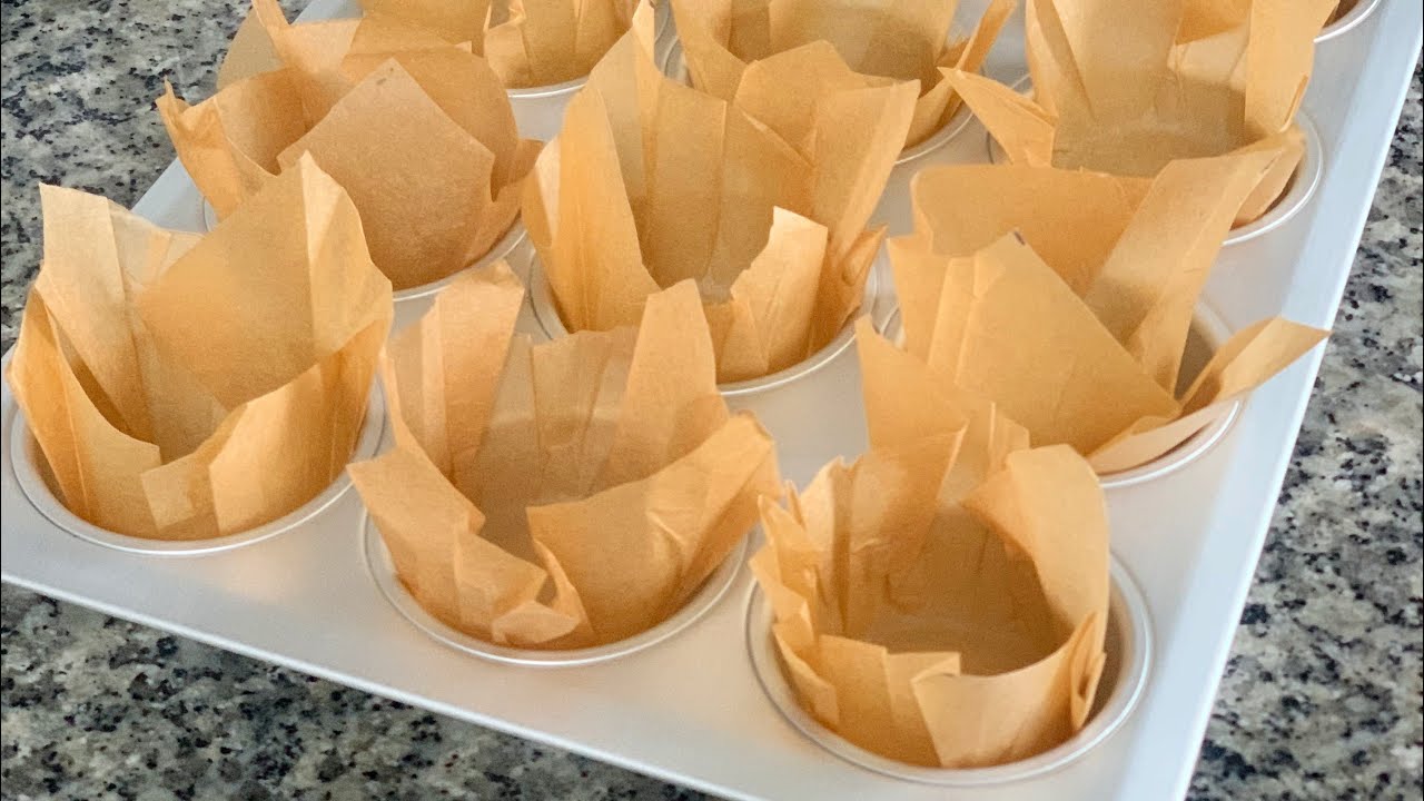 Cápsulas Muffins / How to make easy Cupcakes liners with parchment ...