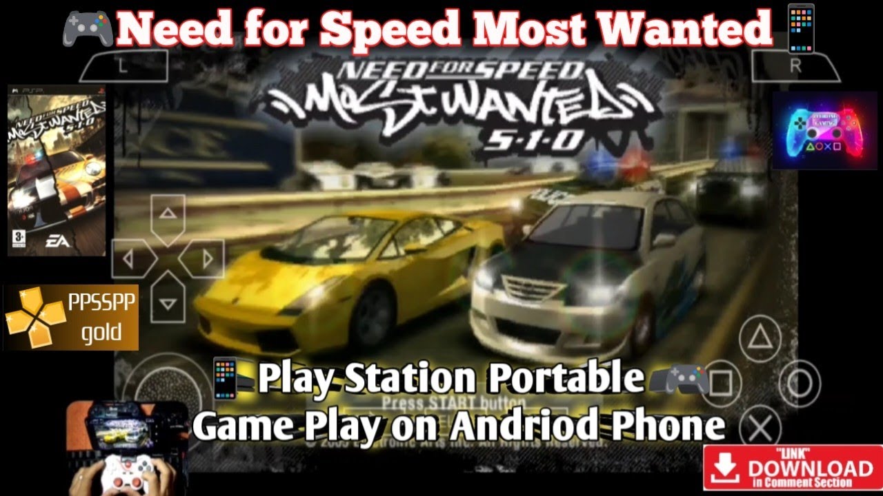 Need for speed Most Wanted Psp Gameplay sa ating Android phone (PPSSPP ...