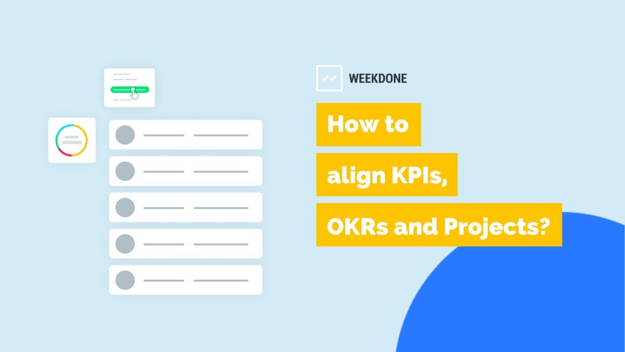 How to align KPIs, OKRs and Projects? - YouTube