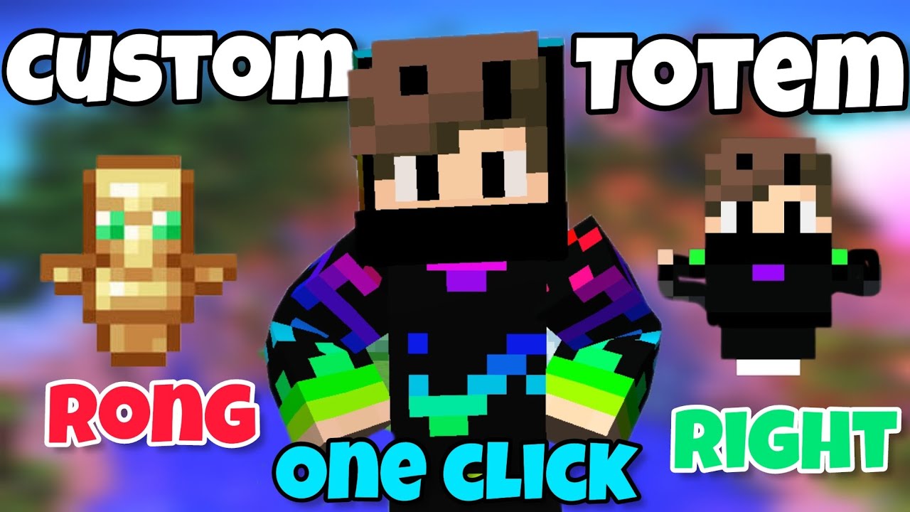 MAKE CUSTOM TOTEM IN MINECRAFT JUST 2 MINUTES.... - YouTube