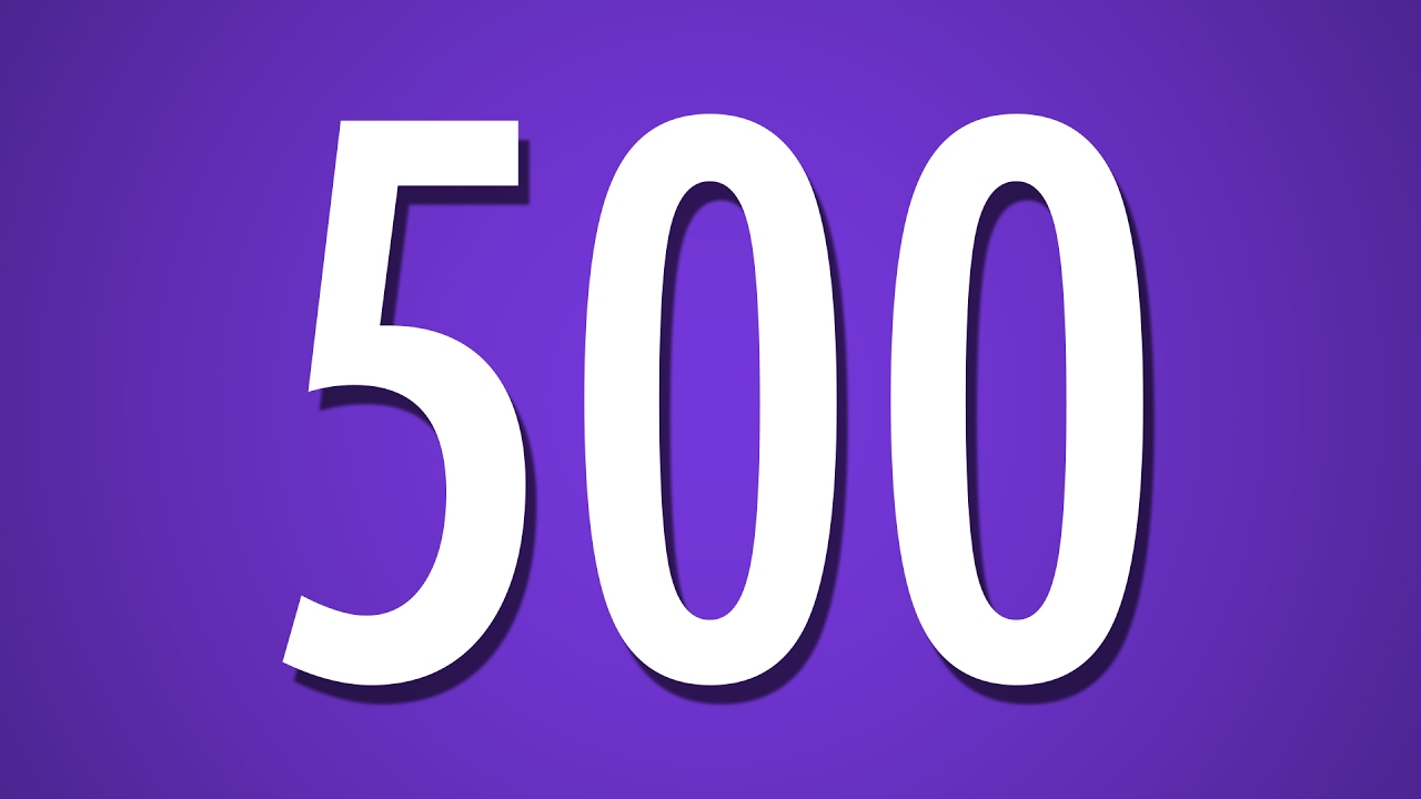 500 Second Countdown Timer - Purple Background - YouTube